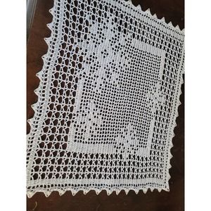 Handmade | Other | Snowflake Handmade Crochet Doily White New Large ...